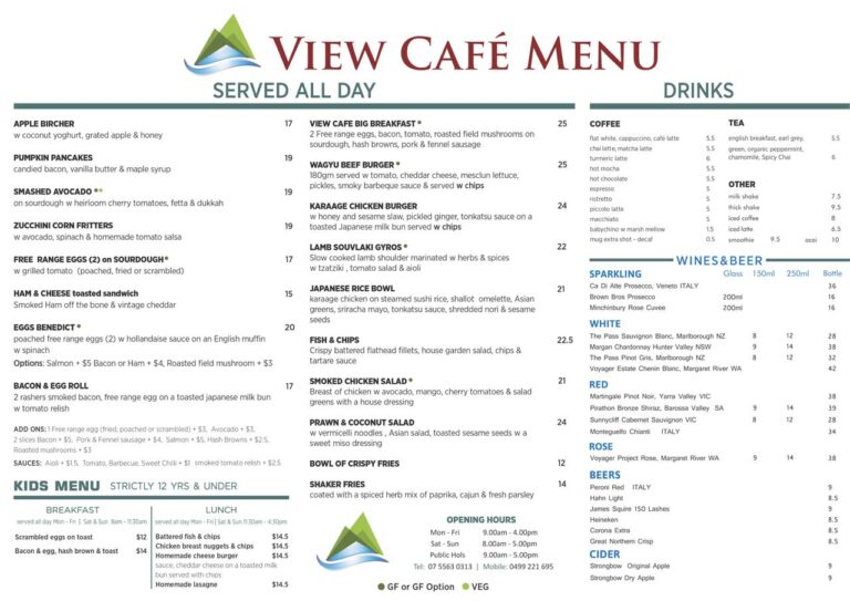 Served All Day - View Cafe